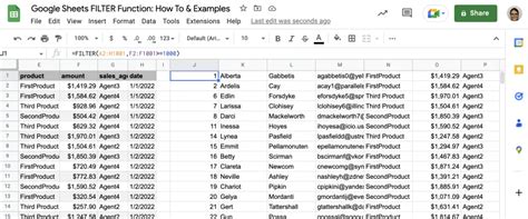 Google Sheets FILTER Function How To Examples Layer Blog
