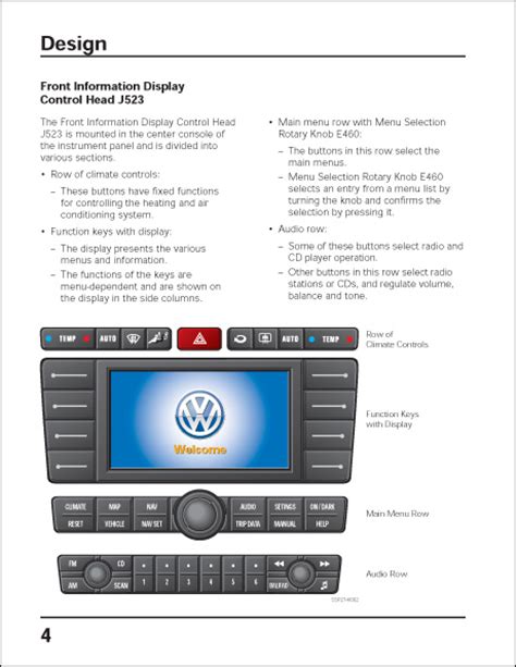 Excerpt Volkswagen Technical Service Training Volkswagen Phaeton Infotainment System Self