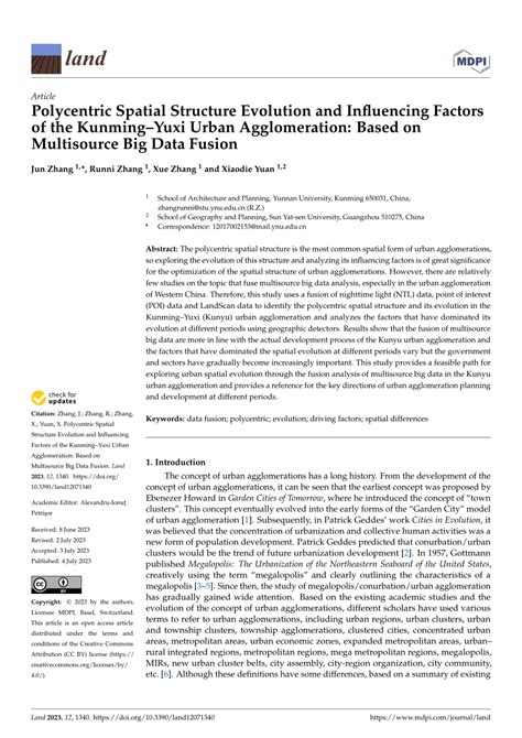 Pdf Polycentric Spatial Structure Evolution And Influencing Factors