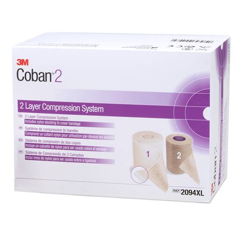 3m Coban Extra Long 2 Two Layer Below The Knee Compression System 2094xl