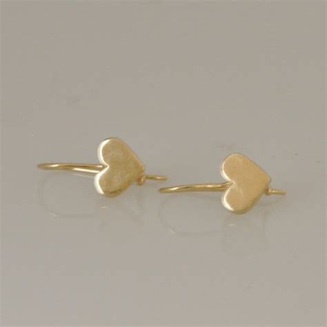 Gold Dangle Earrings Gold Gift For Woman 14k Solid Gold Etsy