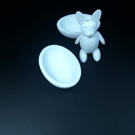 3d Printable Easter Bunny By Haris Ozair