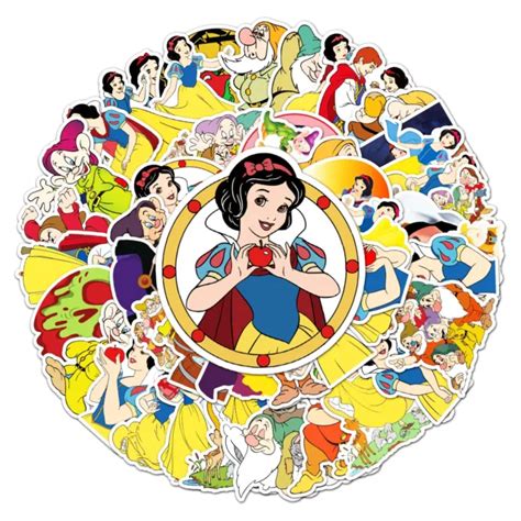 Snow White 7 Dwarfs Disney Wall Sticker Stickers Bomb Laptop Vinyl