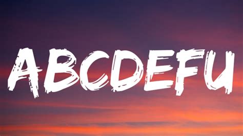 Gayle Abcdefu Lyrics Youtube