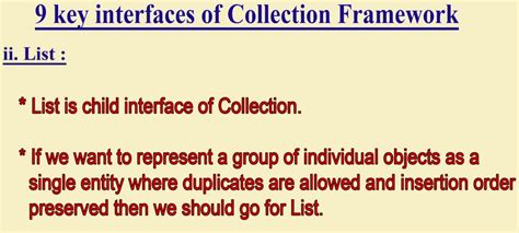 know how 9 key interfaces of collection framework