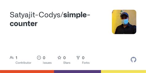 GitHub Satyajit Codys Simple Counter