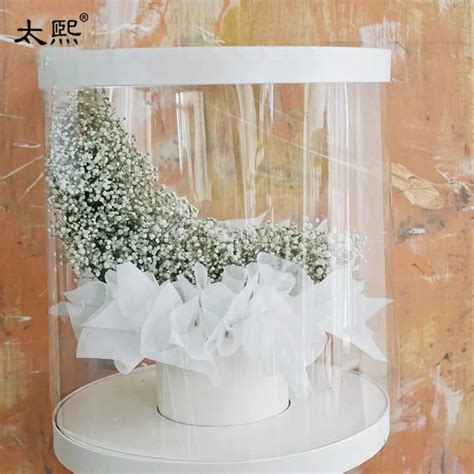 七夕满天星创意月亮形花泥花店花束包装材料情人节插花泥花艺用品虎窝淘