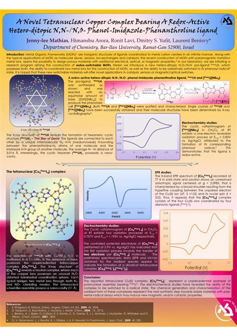 Pdf A Novel Tetranuclear Copper Complex Bearing A Redox Active Hetero