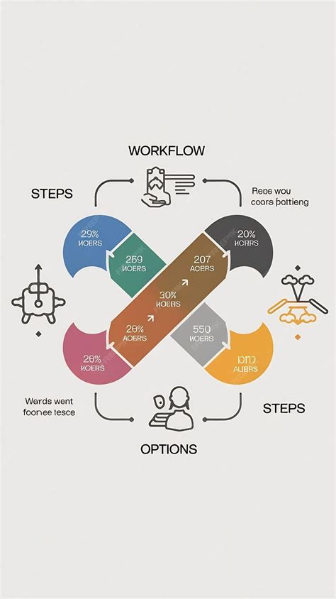 Process Diagram With Eight Steps Infinity Shape Workflow Steps Options Premium Ai Generated Image