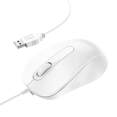Borofone Bg4 Universal Business Wired Mouse White