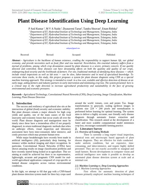 Plant Disease Identification Using Deep Learning Pdf Deep Learning