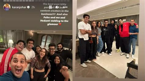 Karan Johar Has Best Kitty Party With Kusha Kapila Arjun Kapoor