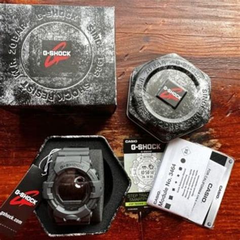 Casio G Shock 3464 Bluetooth Step Tracker Run Tracker 47mm Digital Black Watchcharts
