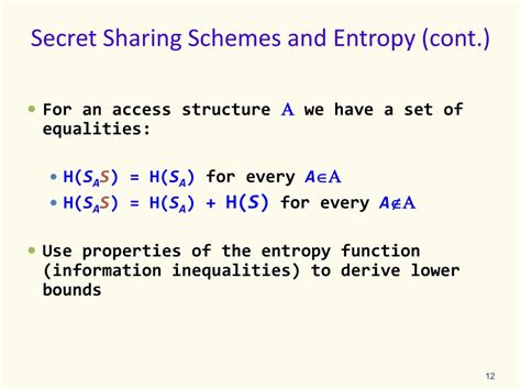 Ppt Secret Sharing Matroids And Non Shannon Information