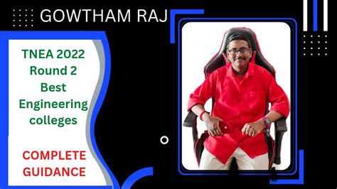 Tnea 2022 Round 2 Choice Filling Best Engineering Colleges Gowthamrajnetwork Youtube