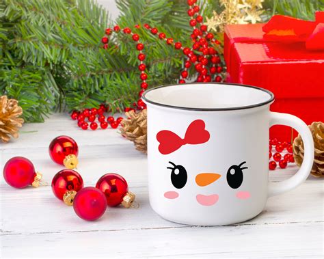 Snowman Face Svg Christmas Snowman Svg Cute Snowman Svg Winter Holiday