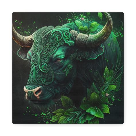 Taurus Wall Art Astrology Zodiac Sign Taurus Bull Etsy