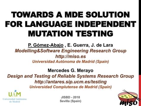 towards a model driven engineering solution for language independent