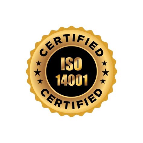 Iso 14001 Certified Golden Label Vector Illustration 16703028 Vector