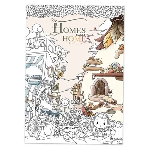 New Homes Sweet Homes Coloring Book Adult Coloring Book By Jen Katz