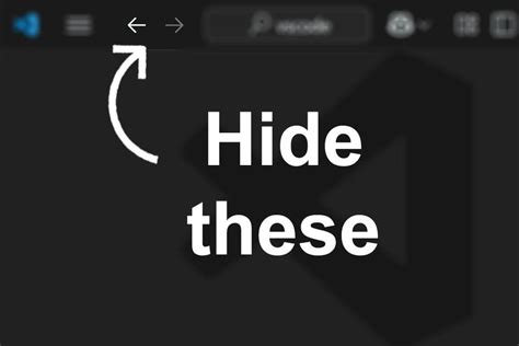 Neutron Dev On Linkedin Hide Backforward Buttons In The Title Area In Vs Code