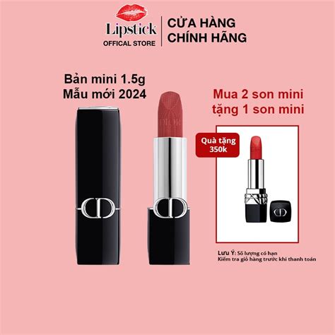 Son Dior Mini Rouge Dior Couture Color Lipstick Velvet 15g Mẫu Mới 2024 Chính Hãng Lipstick