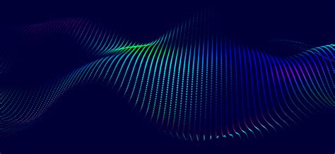 입자의 추상적인 디지털 파동 미래 지향적 인 포인트 웨이브 기술 배경 벡터입니다 3d 렌더링 가상현실에 대한 스톡 벡터 아트 및 기타 이미지 Istock