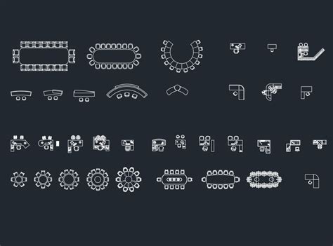 Office Desks Cad Blocks Free Dwg Download For Autocad