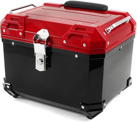 Amazon Hi Line バイク用リアボックス 45l トップケース 大容量 バイクケース Abs製 軽量 耐衝撃 防水 リアケース