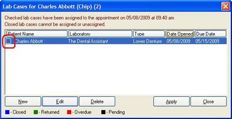 Assign Lab Cases To Appointments