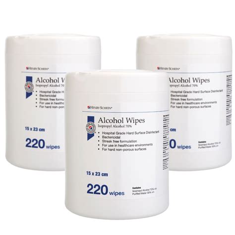 Hs 5722624kit Hs Alcohol Wipes Hospital Grade Ipa 70 Vv 220 Tub X 3 Healthcare Xpress Australia