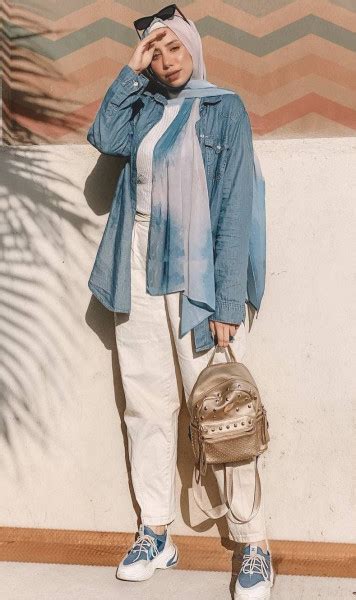 ستايل جاكيت جينز للمحجبات