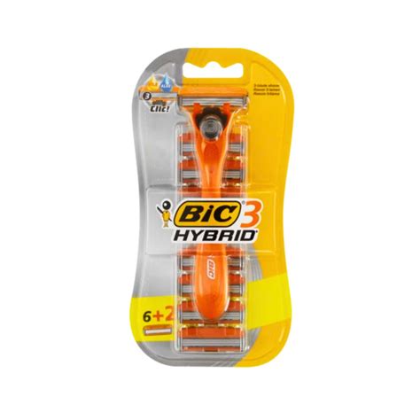 Bic 3 Hybrid Shaving Blades 6+2 - Superb Hyper