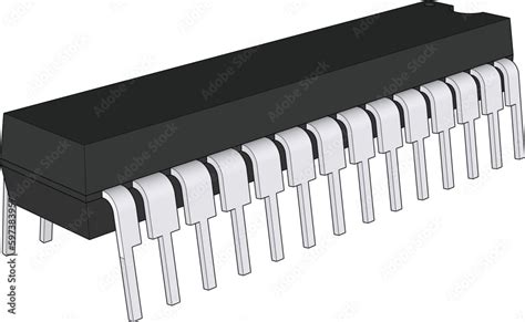 Atmega48a Pu Is A 8 Bit High Performance Avr Risc Based Microcontroller Stock Vector Adobe Stock