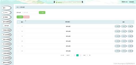 Springbootjavaphpnodepython基于springboot的产后护理系统【计算机毕设】springboot 产后