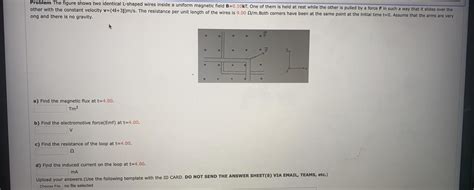 Solved Problem The Figure Shows Two Identical L Shaped Wires