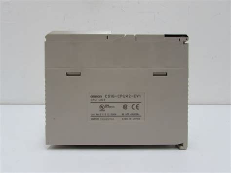 Omron Cs1g Cpu42 Ev1 Sysmac Cs1g Progammable Controller Cpu42 V1 Top Zustand Gebraucht Kaufen