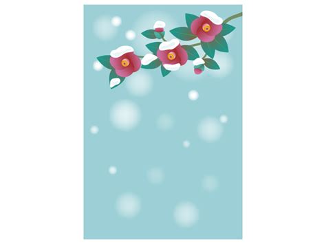 赤い椿のイラスト02 イラスト無料・かわいいテンプレート