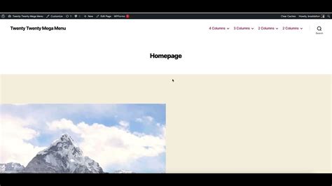 Twenty Twenty Theme Css Mega Menu Youtube