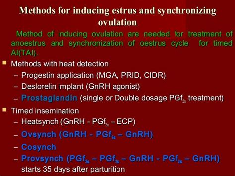 Estrous Synchronization