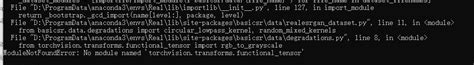 【无标题】 basicsr modulenotfounderror no module named torc csdn博客
