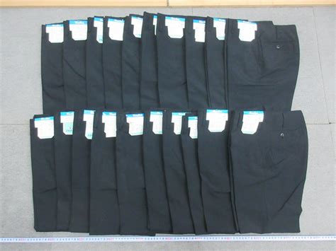 【未使用】m【2 26】再 8 衣料品店在庫品 カンコー 男子学生ズボン W67cm 20点まとめて W型 黒色 未使用長期保管品 学生服
