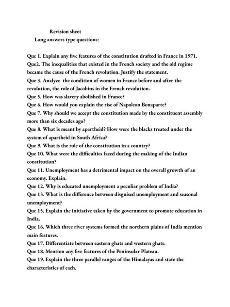 5 Mark Questions Pdf