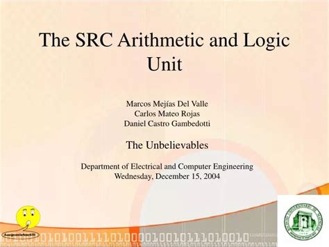 ppt the src arithmetic and logic unit powerpoint presentation free download id 6929041