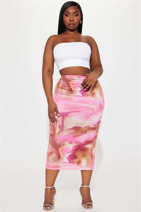 Discover Plus Size Midi Skirts Fashion Nova