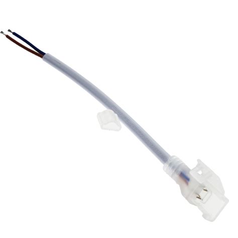 Cabe adaptador c clip para fita LED 220VAC Cob Leds Iluminação
