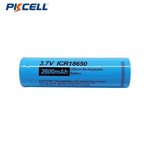 Batería de litio recargable PKCELL 18650 3 7V 2600mAh