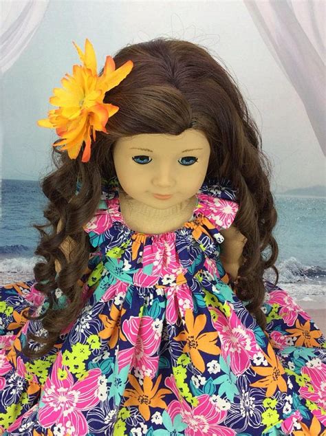 Hawaiian Doll Dress Deluxe American Made For Your 18 Etsy Doll
