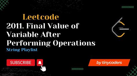 2011 final value of variable after performing operations string