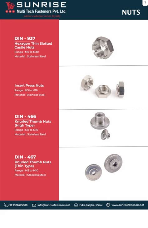 Stainless Steel Self Locking Nuts Connecting Rod At Rs 1 Piece In Mumbai